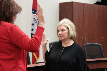 Pam Clem Sworn In For Another Term on Cabot School Board