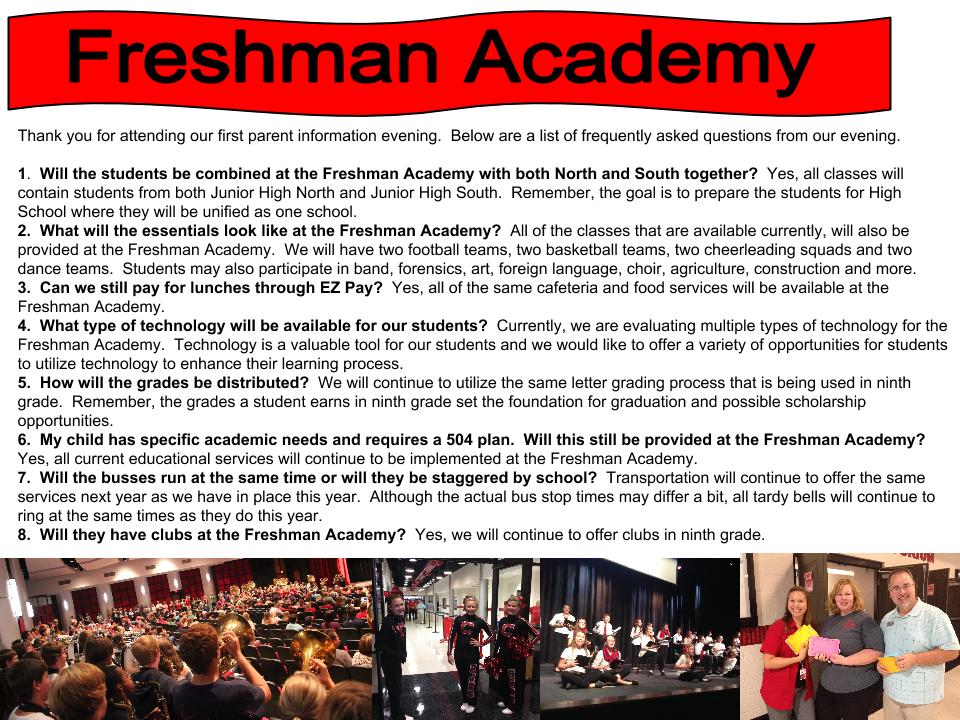 Freshman Academy Parent Night