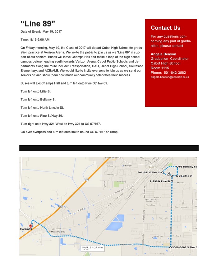 Chs Graduation Information 2017